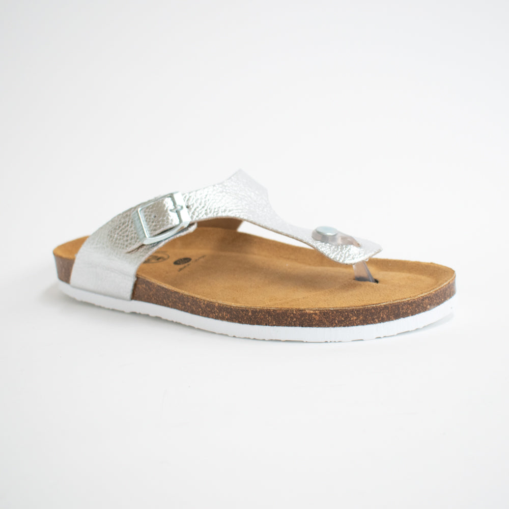 Plakton Gabriel Silver Sandals | Womens Big EU Sizes 42 43 44 45 46 ...