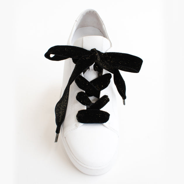 Minx Velvet Sparkle Laces Black and Gold – Willow Shoes
