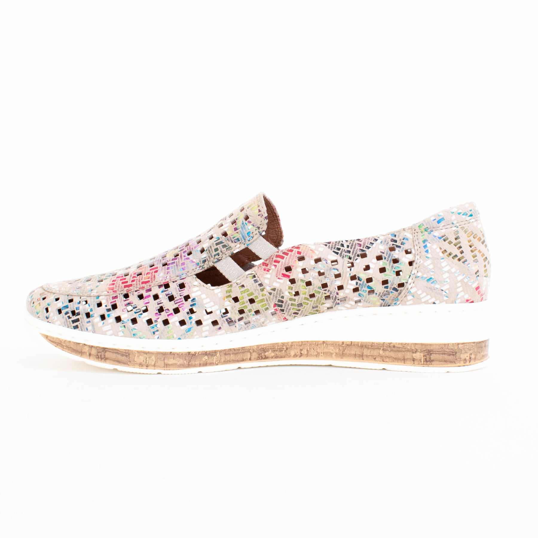 Cassini Monkey Cream Zig Zag Shoes | Womens Big EU Size 42 43 44 45 46 ...