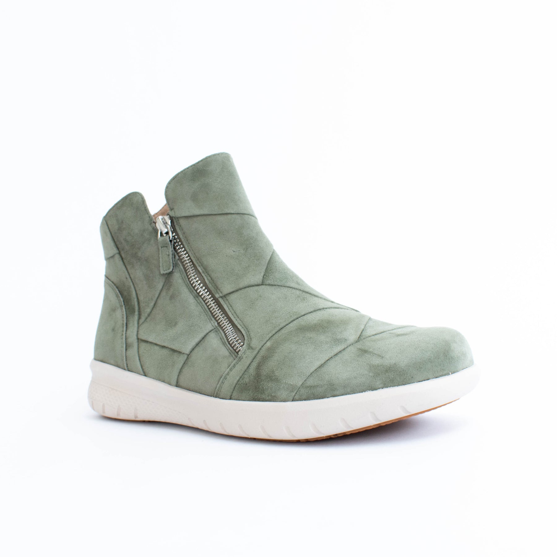 Ziera Sisley Khaki Suede Ankle Boots | Womens Big EU Sizes 42 43 44 45 ...