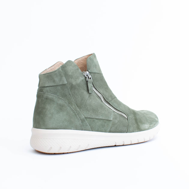 Ziera Sisley Khaki Suede Ankle Boots | Womens Big EU Sizes 42 43 44 45 ...