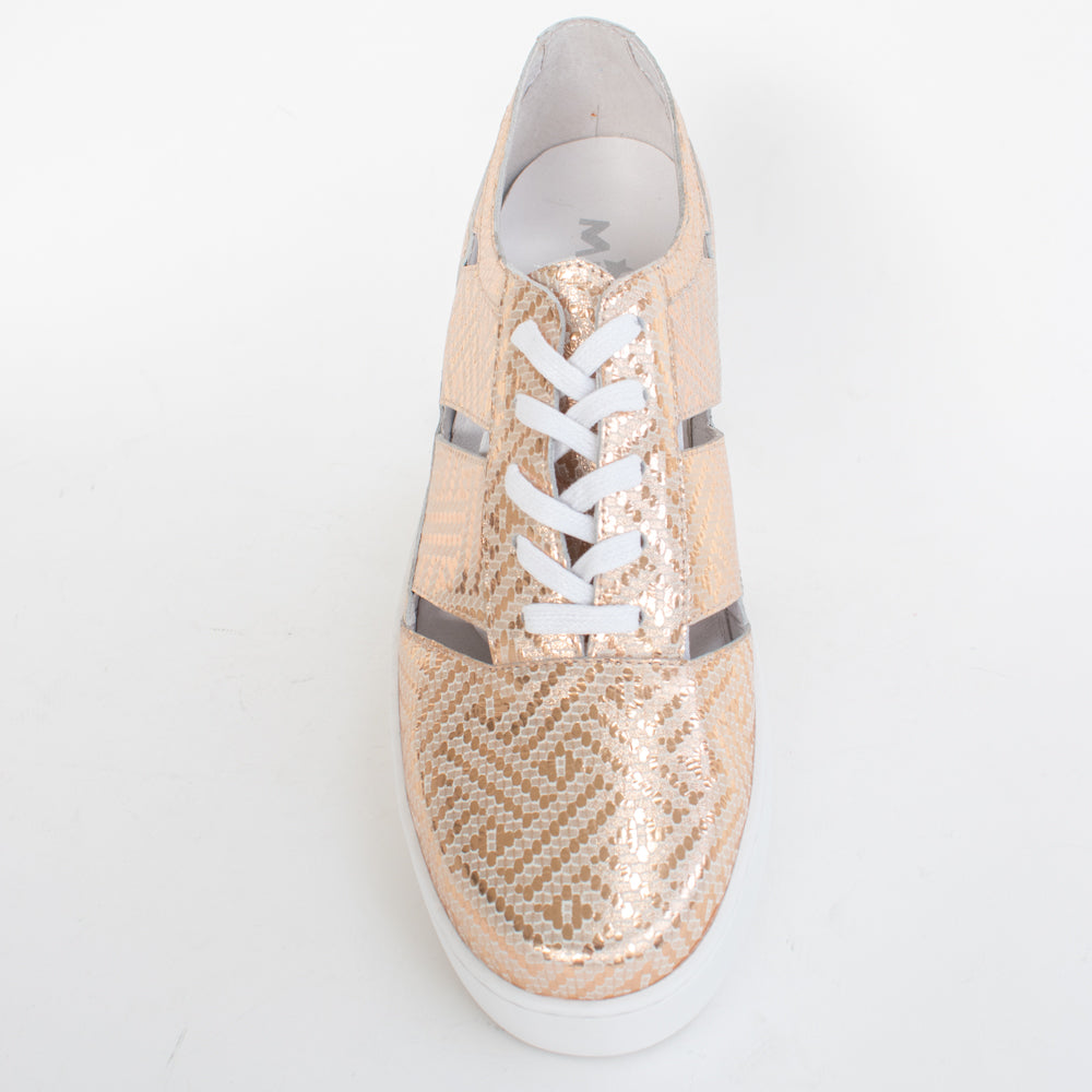 Minx Whisper Gold Metallic Sneakers| Womens Big EU Size 42 43 44 45 46 ...