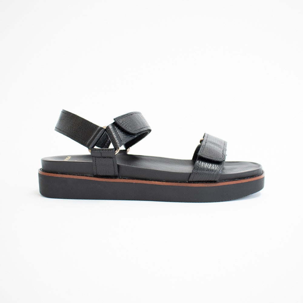 Frankie4 Zane Black Grain Sandals | Womens Big EU Sizes 10 11 12 13 ...