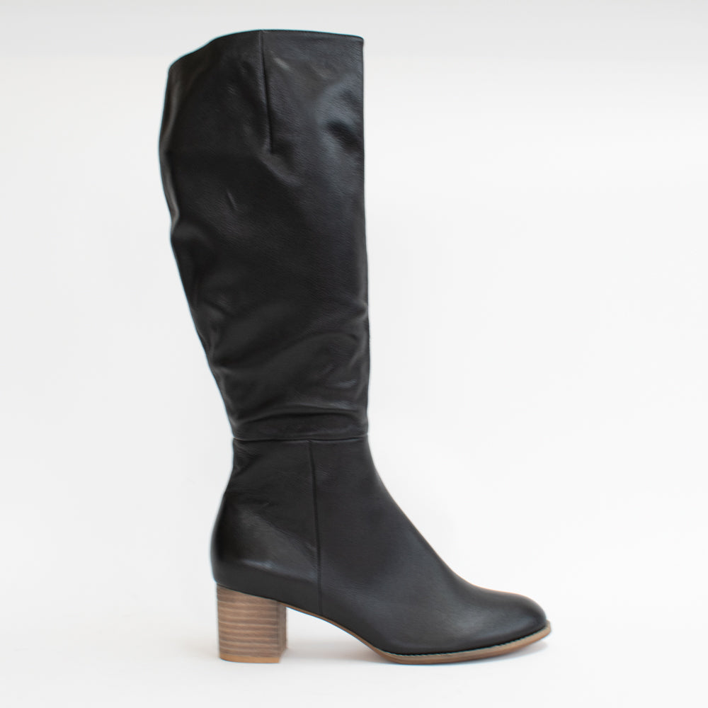 DJ Sled Black With Natural Heel | Womens Big EU Sizes 42 43 44 45 46 ...