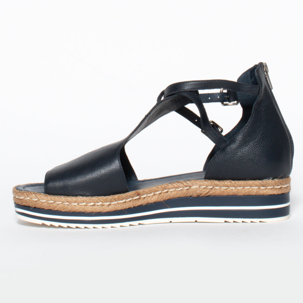 Django and Juliette Alexys Navy Sandal | Womens Sizes EU 42 43 44 45 ...