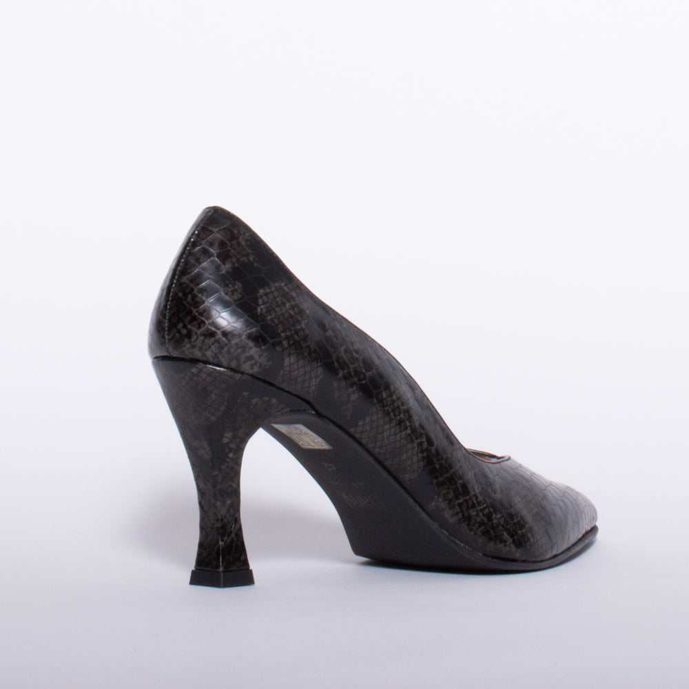 Dansi Honoria Black Snake Print Shoe | Womens Big EU Sizes 42 43 44 45 ...